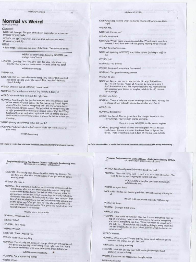 Normal Vs_ Weird Script | PDF Normal Vs_ Weird Script | PDF