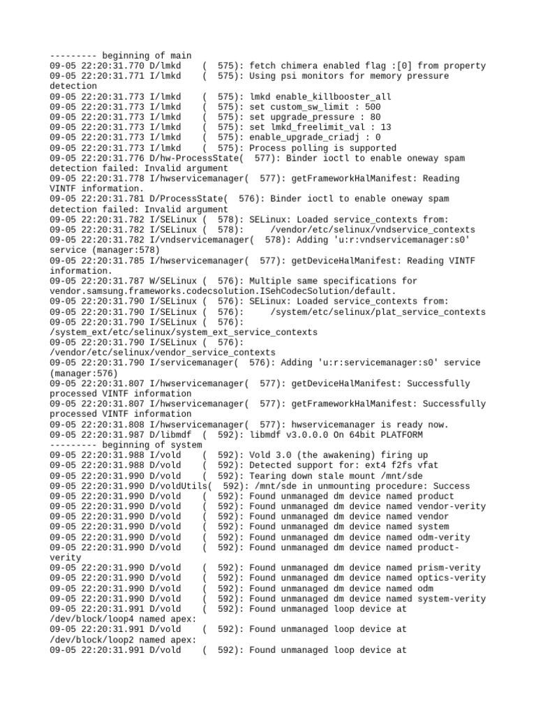 Logcat CSC Update Log | PDF | Operating System Technology | System Software