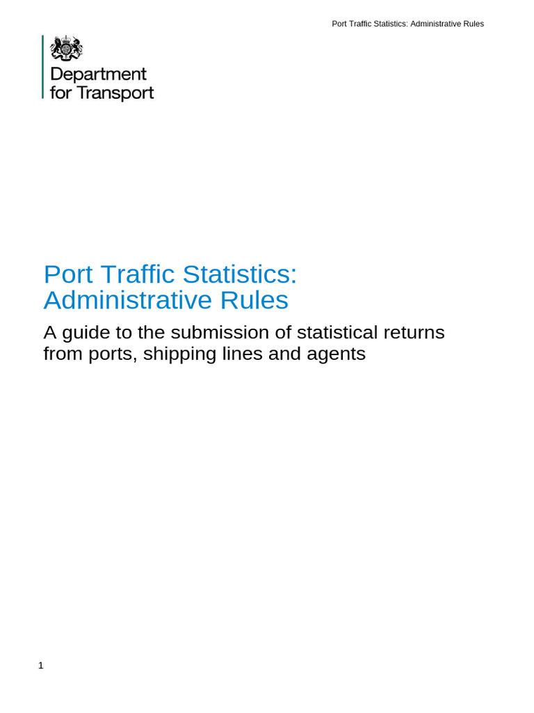 Administrative Rules | PDF | Port | Cargo