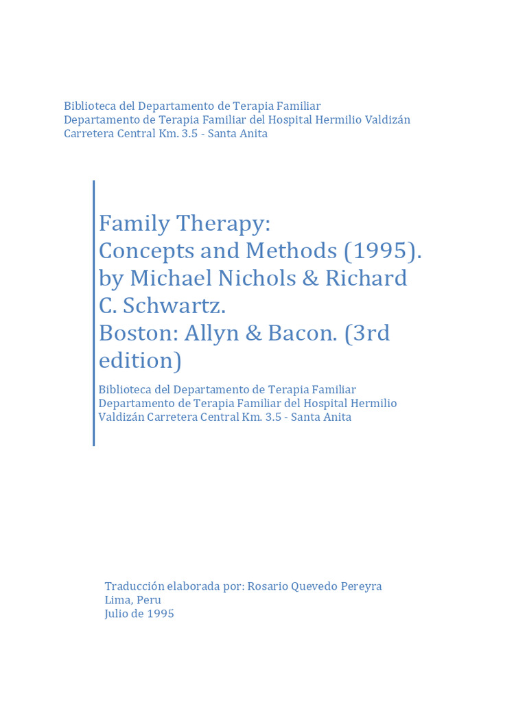 Conceptos Clave en Terapia Familiar | PDF | Realimentación | Sociología