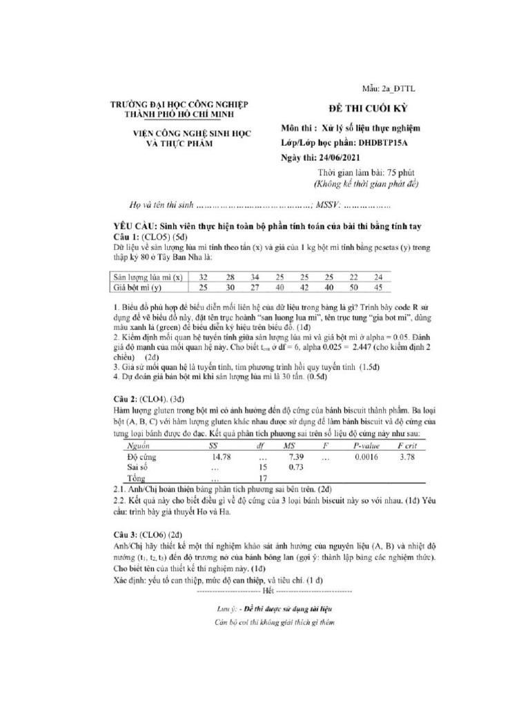 Giải Đề XLSL | PDF