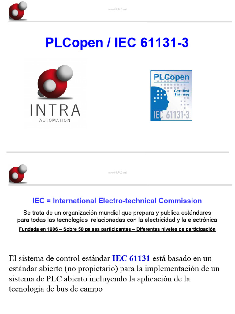 infoPLC_net_IEC_61131_3_INTRA | PDF | Lenguaje de programación | Programación de computadoras
