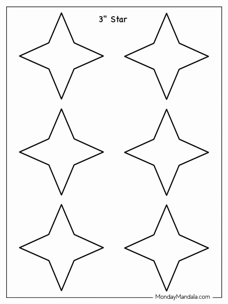 4-Pointed-Star-3-Inch-Template | PDF