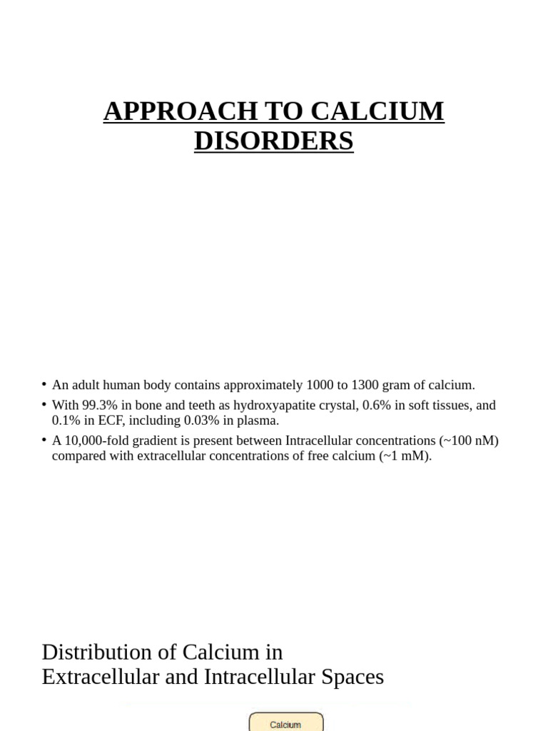 Calcium disoders | PDF | Calcium In Biology