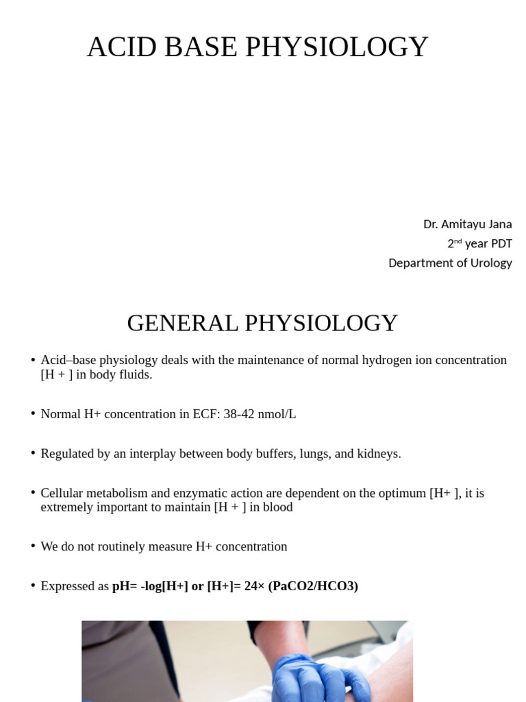 Acid Base Physiology | PDF | Physiology | Clinical Medicine