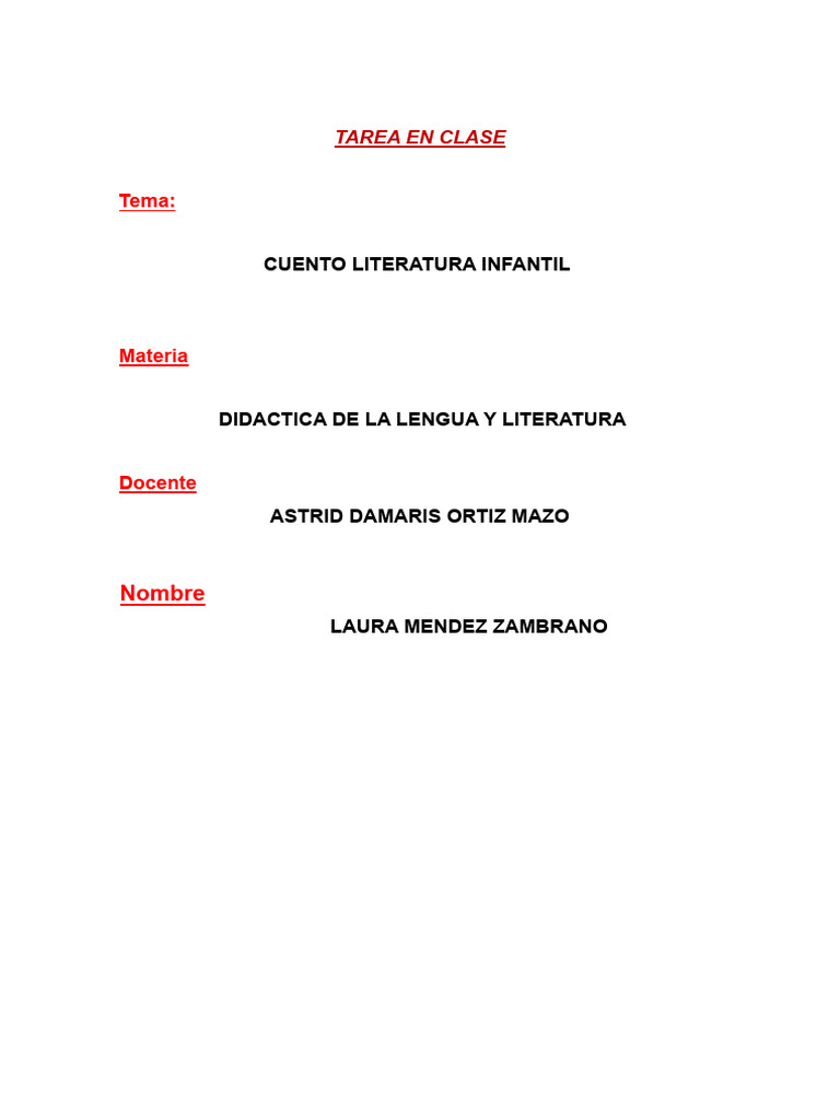 TAREA EN CLASE 2 LYL | PDF