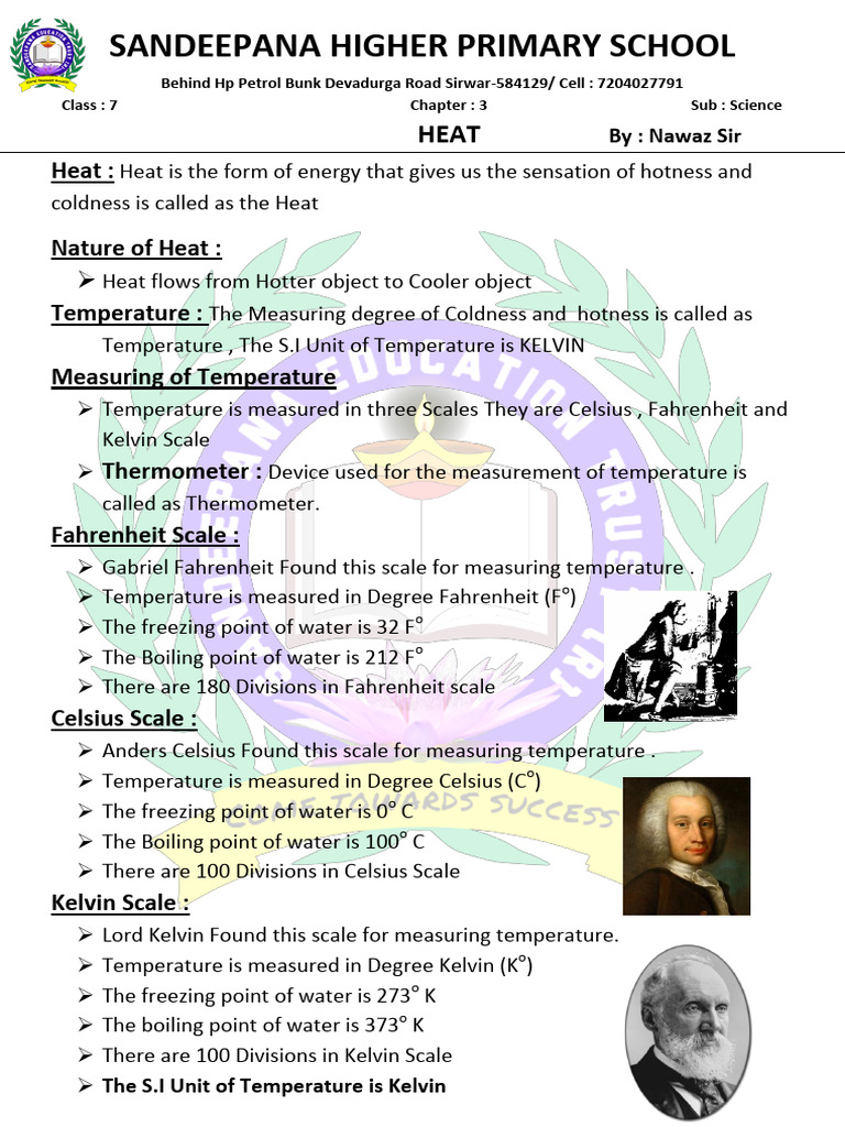 Heat_Class_7 | PDF | Convection | Temperature