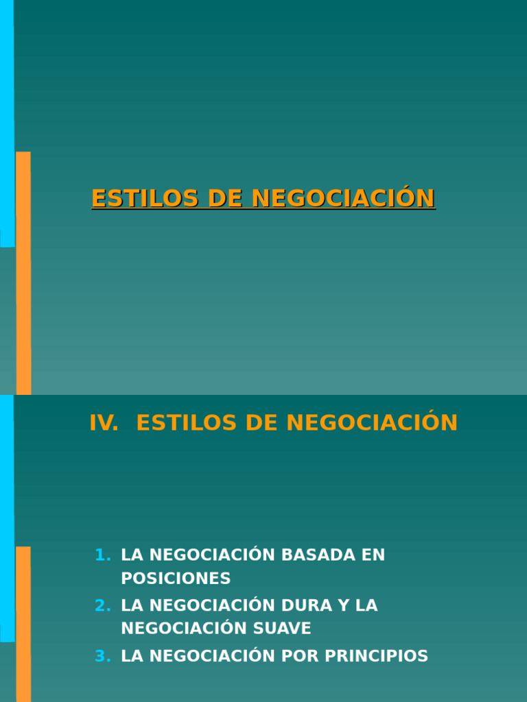 Estilos de Negociación Efectivos | PDF | Negociación