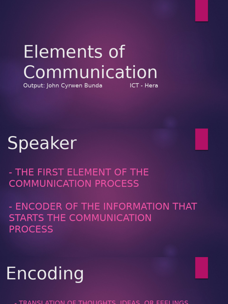 Key Elements of Effective Communication | PDF