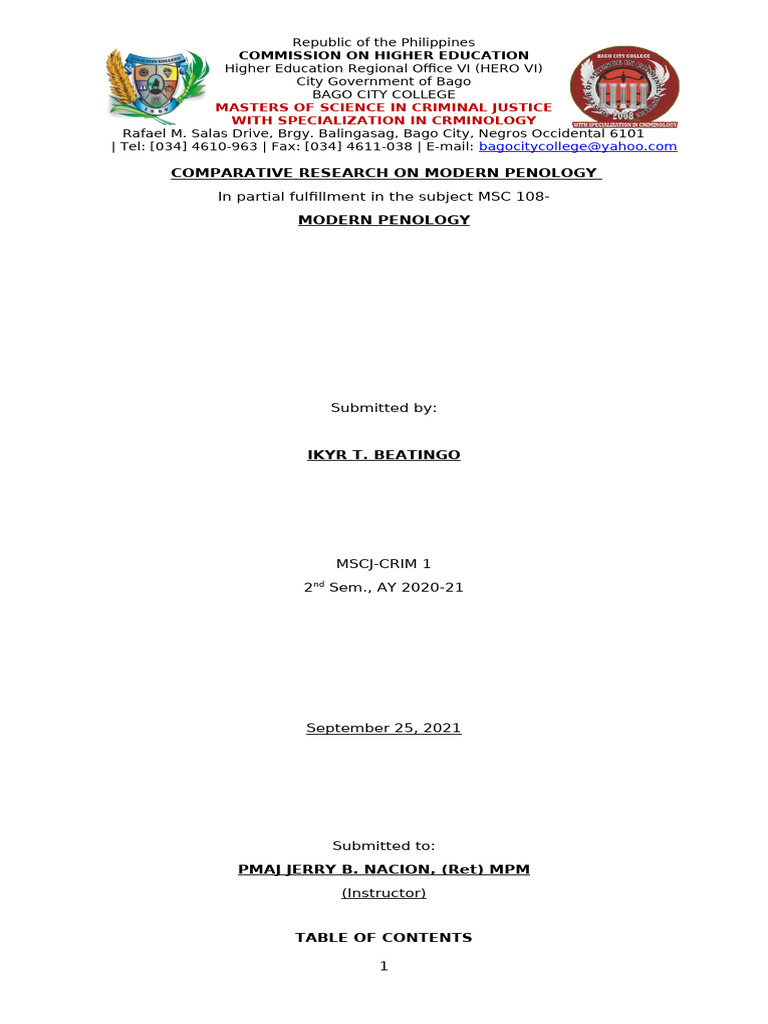 Comparative Penology | PDF | Prison | Parole