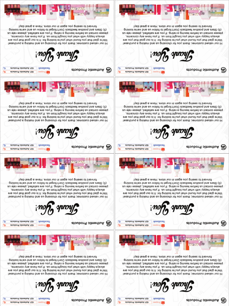 A4 Ready To Print TY CArd | PDF