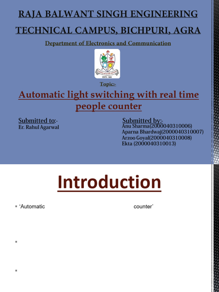 counter ppt-3[1] | PDF | Light Emitting Diode | Microcontroller