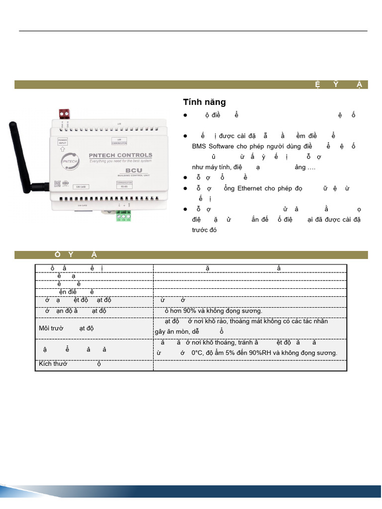Bcu Building Control Unit: Modbus Rtu 485 - Modbus Ip - Bacnet Ip | PDF