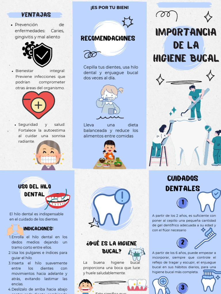 Higiene Bucal para Niños: Guía Esencial | PDF | Higiene oral | Ramas de ...