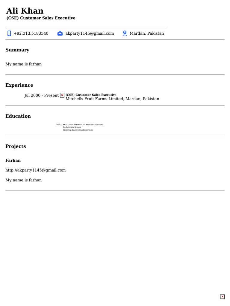 Ali CV | PDF