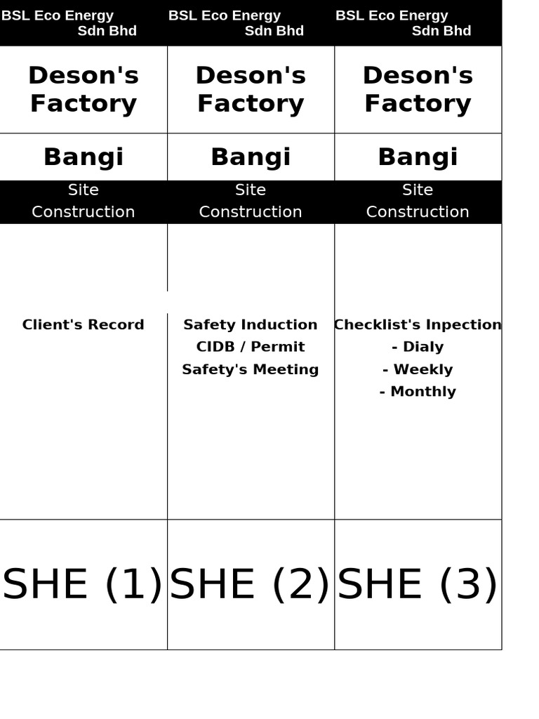 Deson - SHE File Labelling | PDF