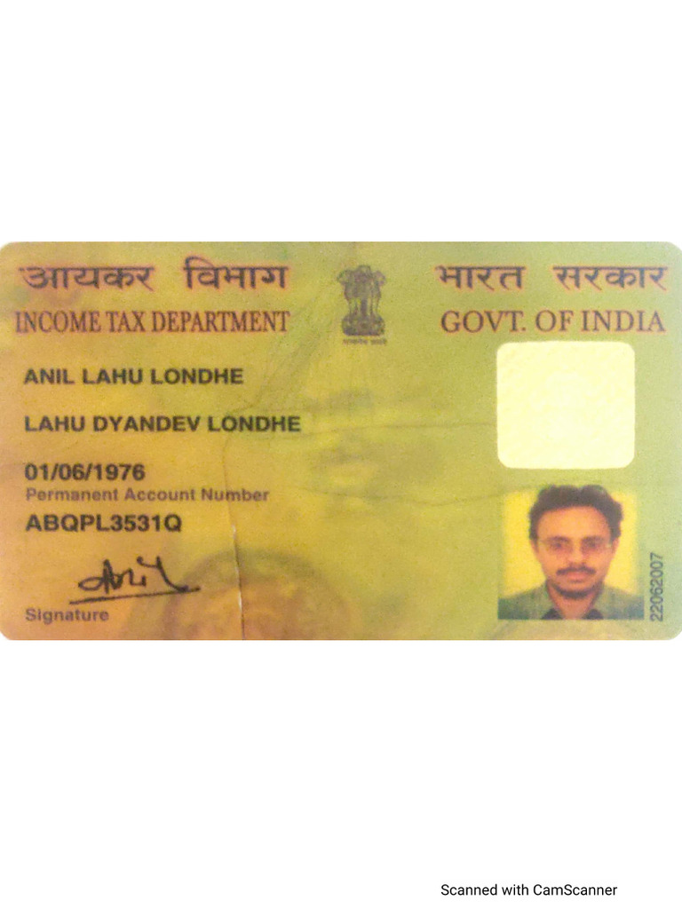 Pan Card - 1 | PDF