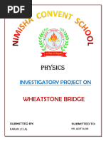 Wheatstone Bridge | PDF | Electrical Resistance And Conductance | Resistor