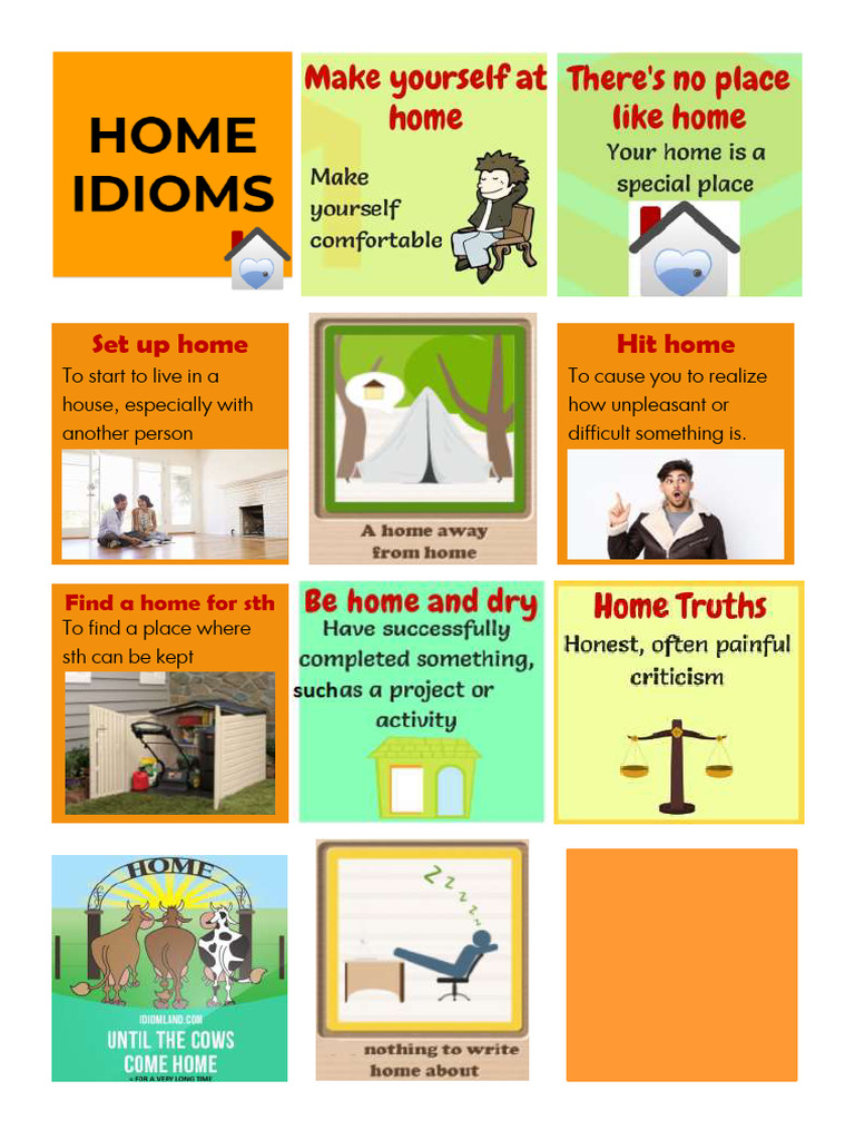 HOUSE AND HOME IDIOMS | PDF
