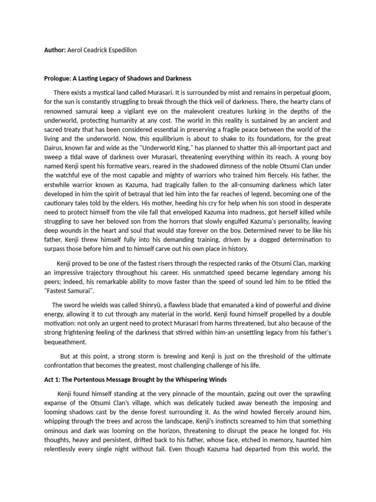 Legacy of Shadows in Murasari | PDF