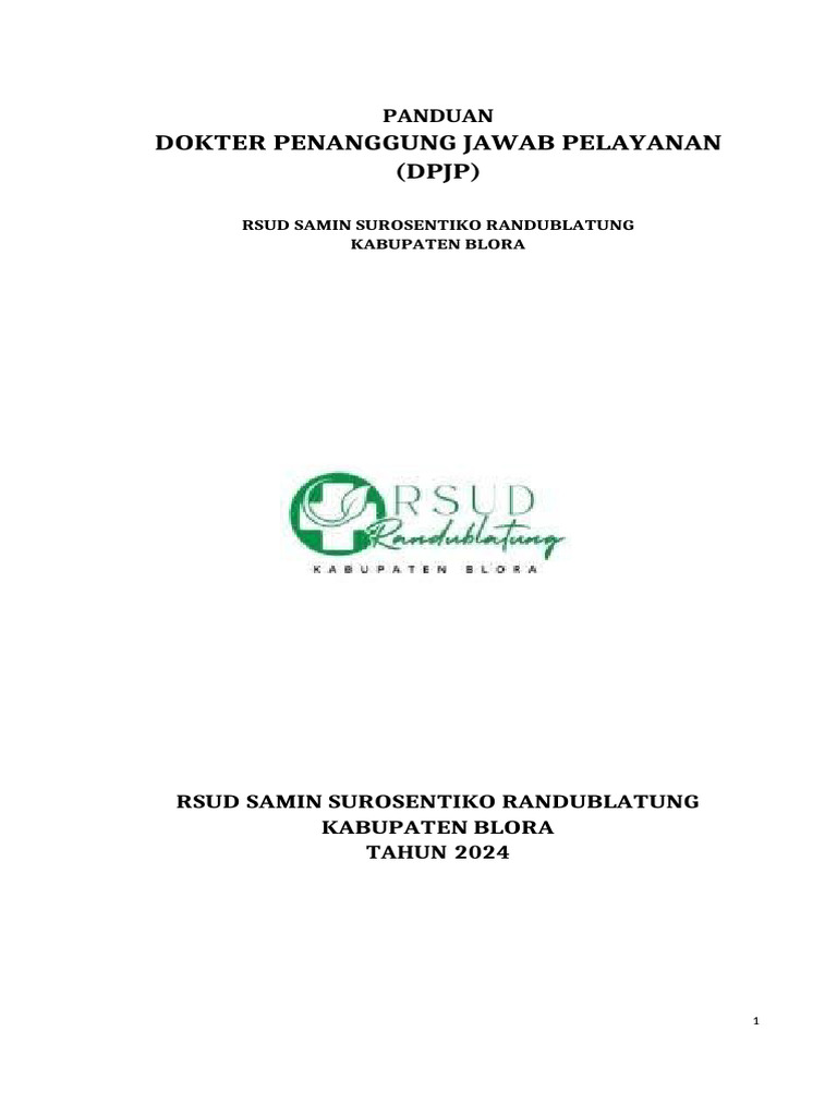 Panduan DPJP | PDF