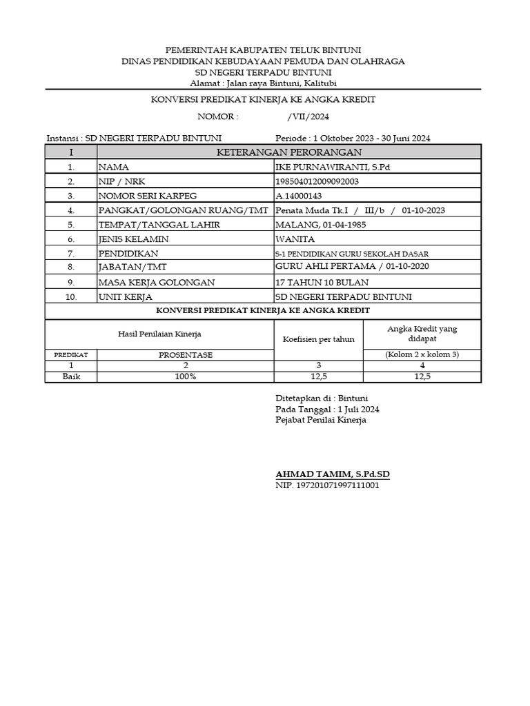 Pak Konversi Ike 2024 | PDF