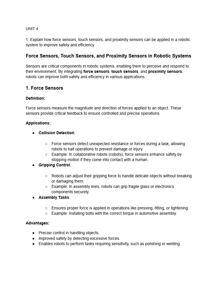unit 4 fr | PDF | Computer Vision | Robotics