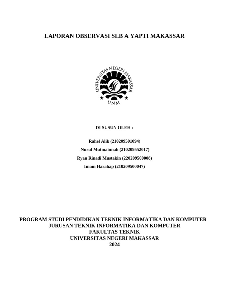 Laporan Observasi | PDF