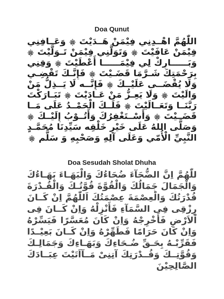 Doa Qunut | PDF
