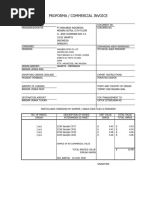 CIPL Shipping Invoice and Packing List | PDF