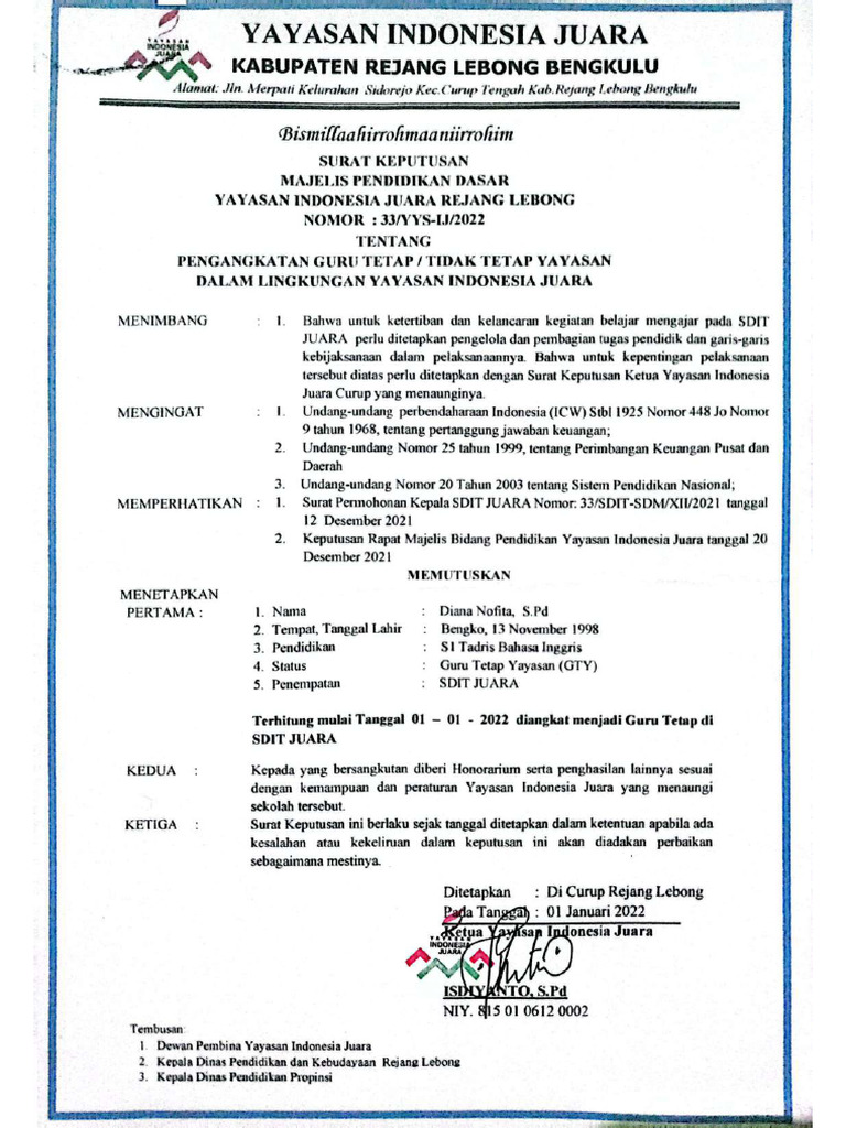 SK DIANA NOFITA, S.PD Fix | PDF