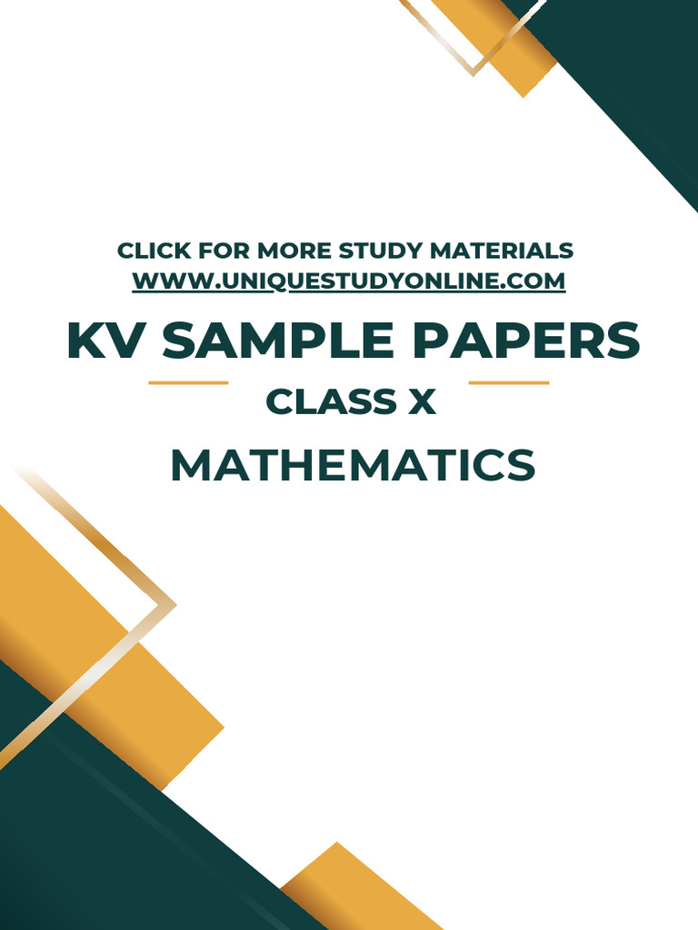 Sample Paper Class X Mathematics 2 Pdf Sphere Area