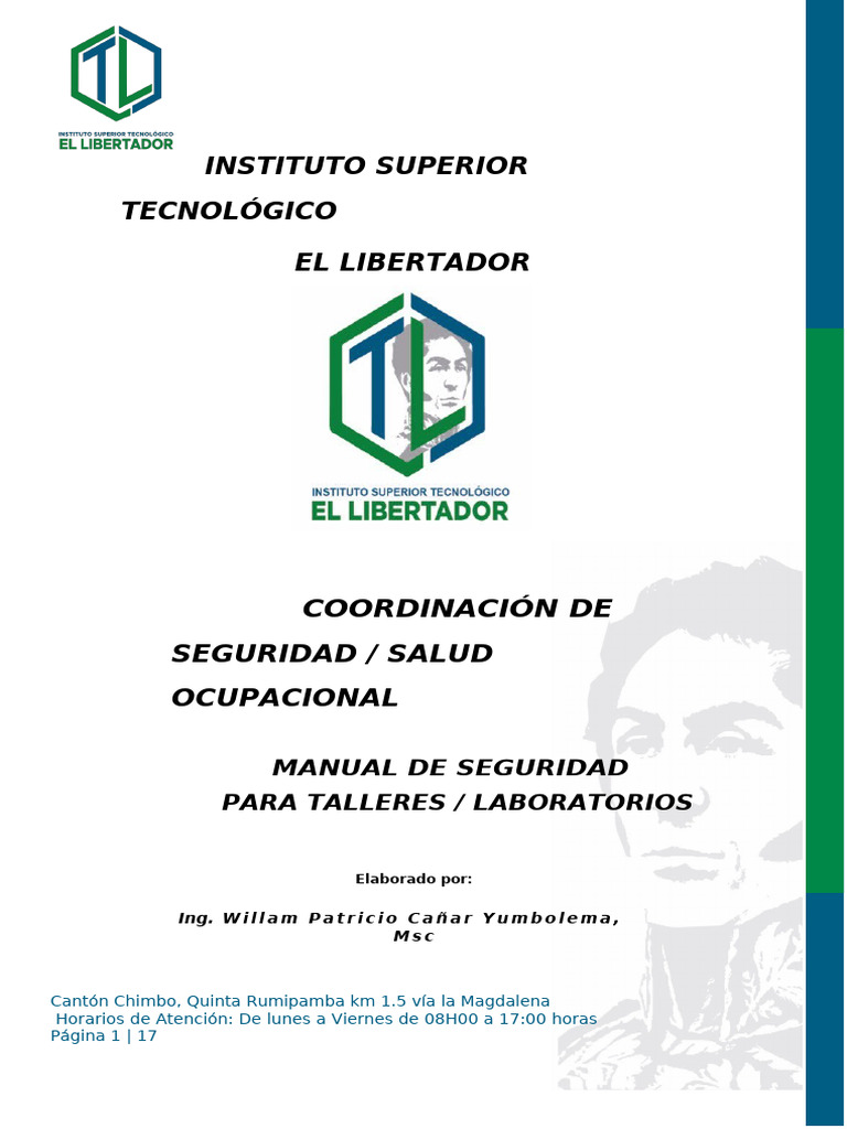 Manual Istel 2024 | PDF | Seguridad y salud ocupacional | La seguridad