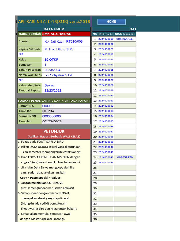 ISIAN Raport SMK X OTKP 2024 | PDF