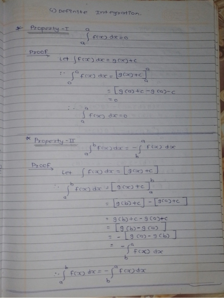 Definite Integration ... | PDF