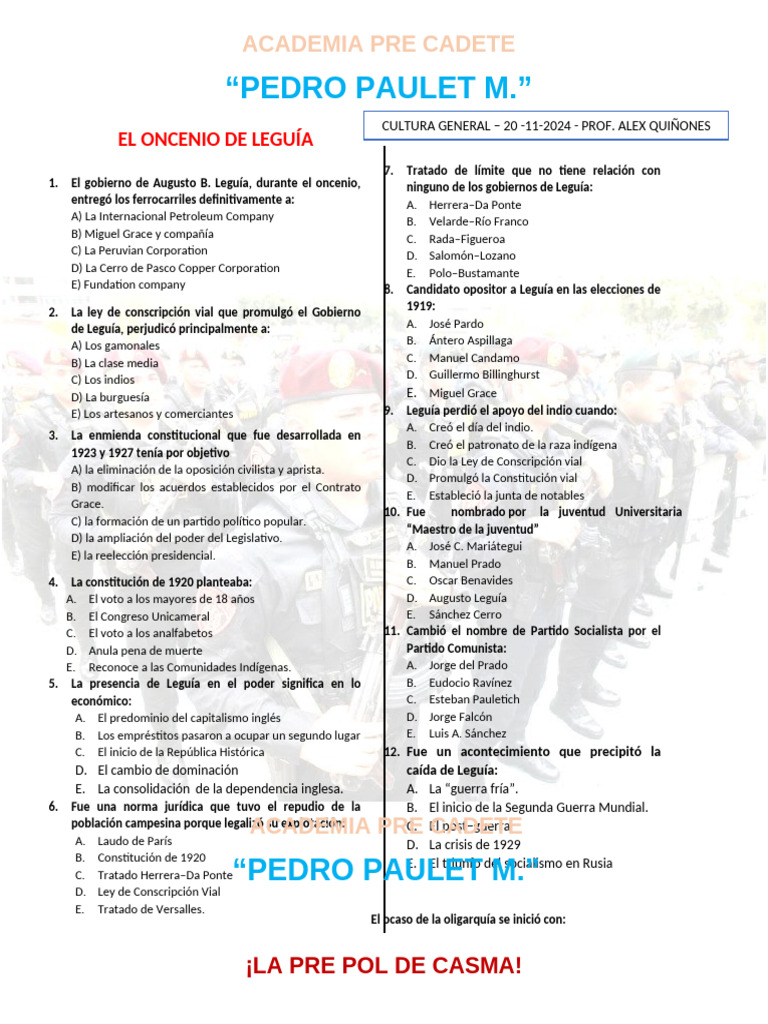 Entrevista Personal 20 - 11-24 - Casma | PDF | Primera Guerra Mundial | Perú