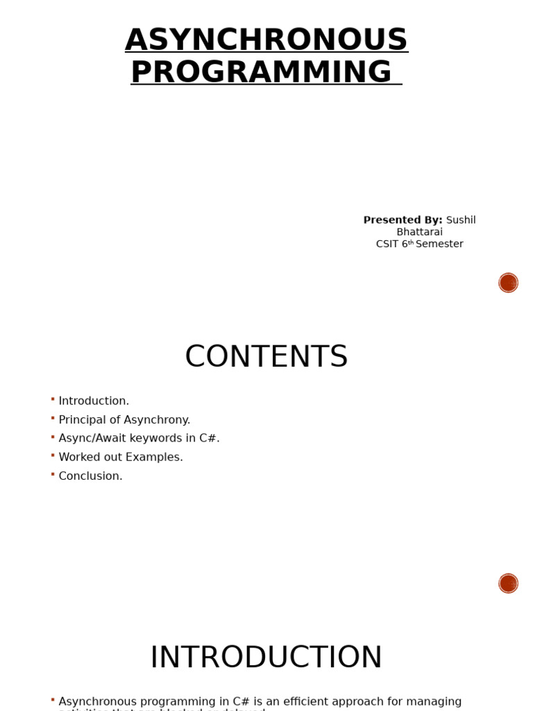 Asynchronous Programming | PDF Asynchronous Programming | PDF