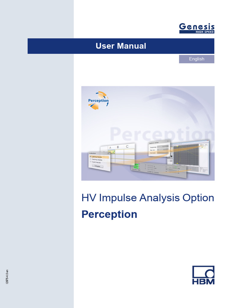 HV Impulse Analysis Option: Perception | PDF | Menu (Computing ...