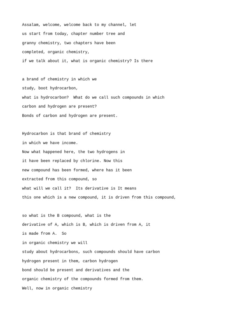 [English] Ch3 Organic chemistry _ Intro, organic compounds ...