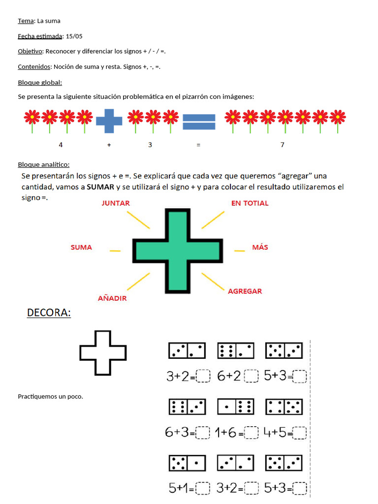 Suma y Resta: Signos y Ejemplos | PDF