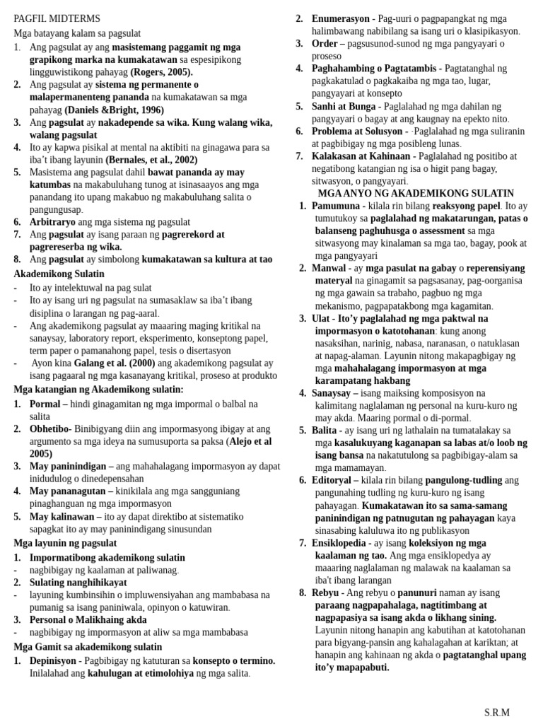 Pagfil Midterms | PDF