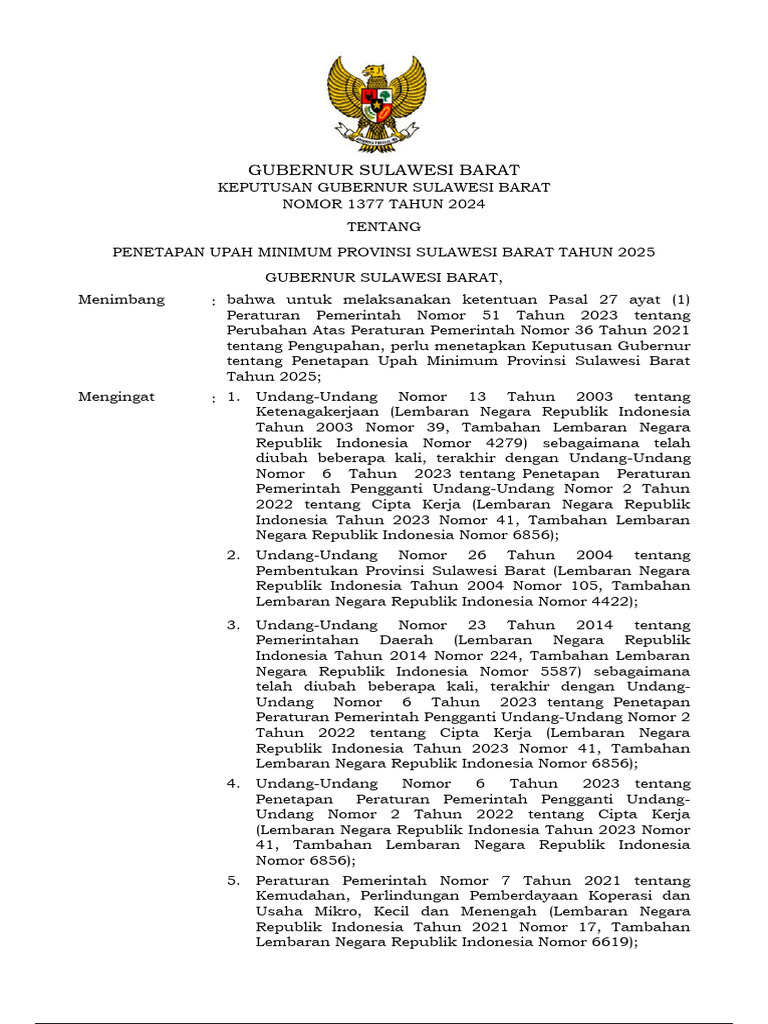 SK UMP Sulbar 2025 | PDF