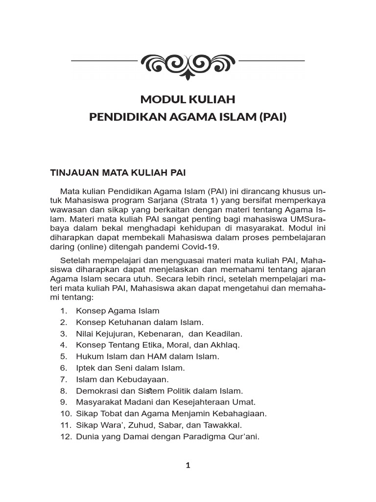 Contoh Modul Untuk Evaluasi | PDF