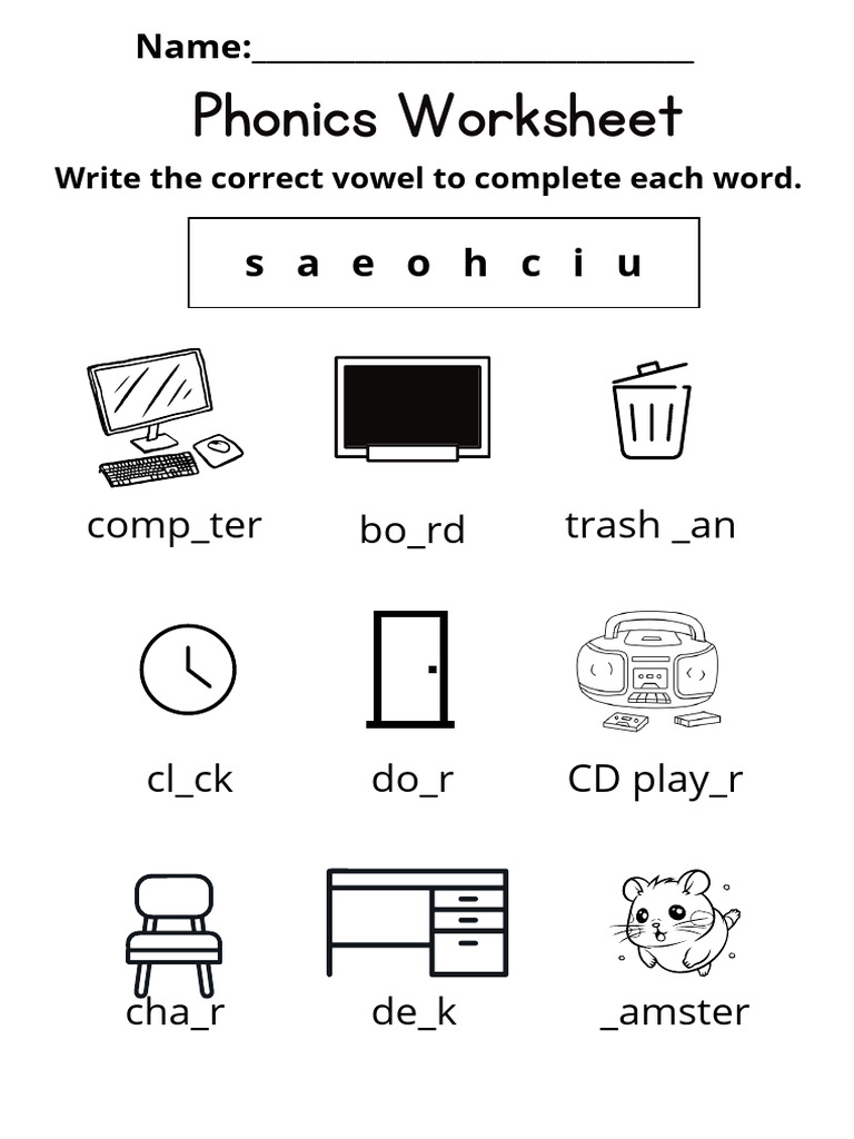 Phonics Worksheet | PDF