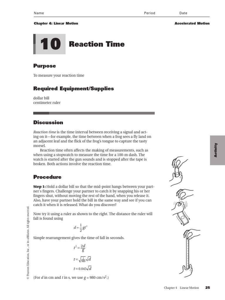 Lab 10 - Reaction Time | PDF | Mental Chronometry