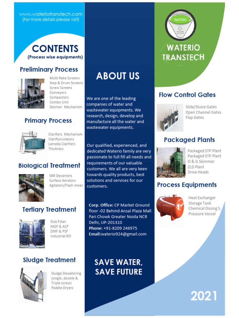 Waterio_Broucher | PDF | Process Engineering | Hydraulic Engineering