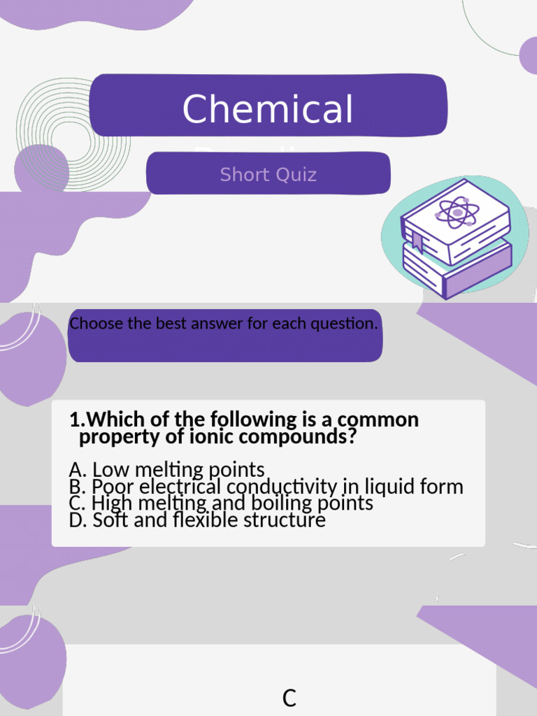 Chemical Bonding Quiz | PDF