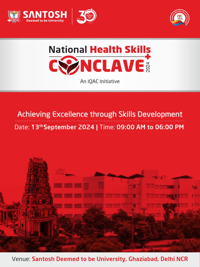 National Health Skills Conclave -2024 Flyer | PDF