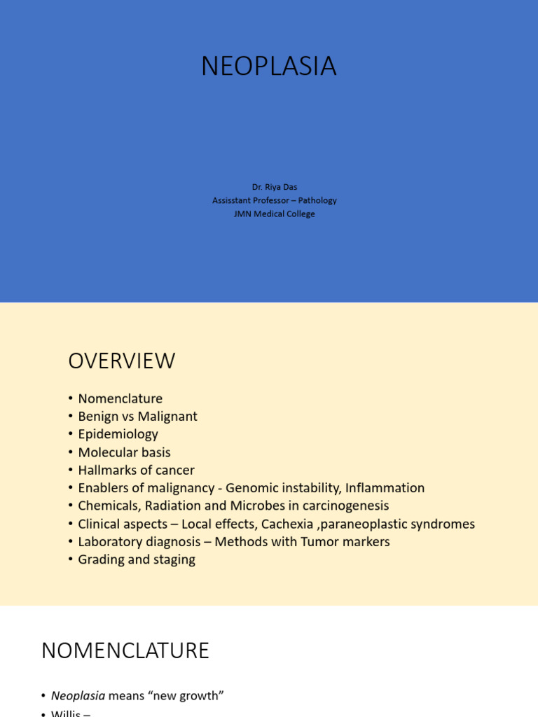 Neoplasia Pathology | PDF | Carcinogenesis | Neoplasms