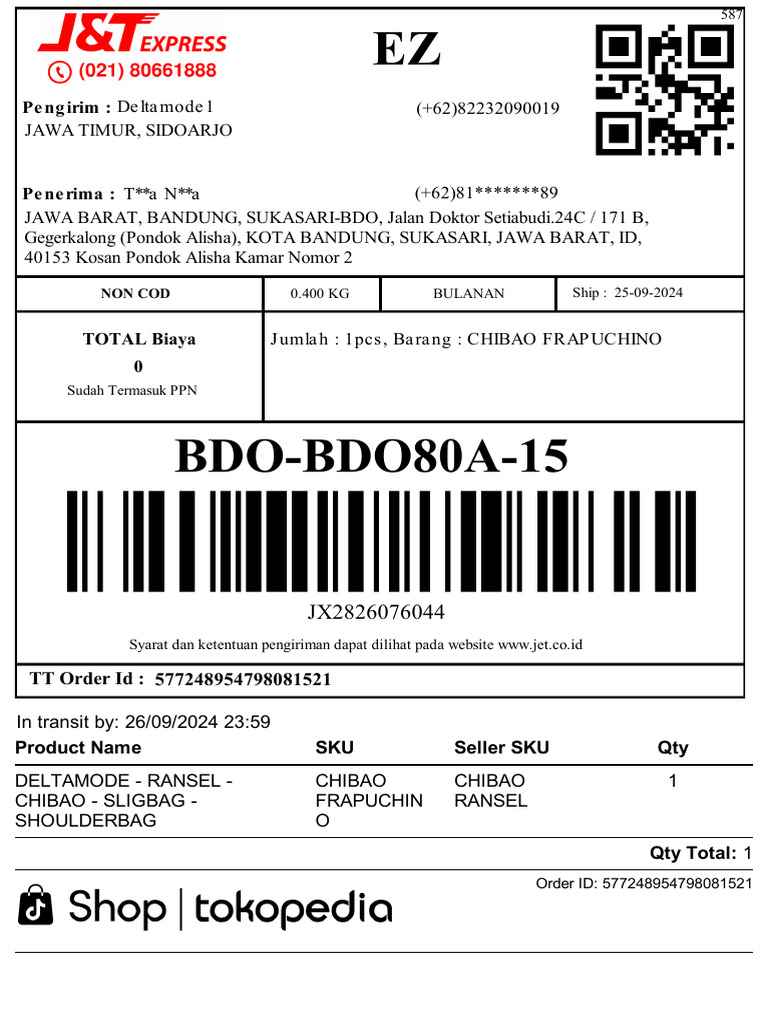 09 25-14-25 37 - Shipping Label+Packing List | PDF